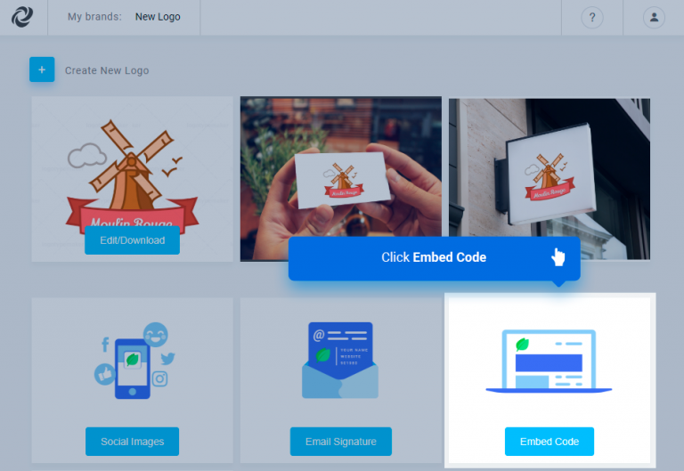 Logo HTML Embed Code - LogotypeMaker